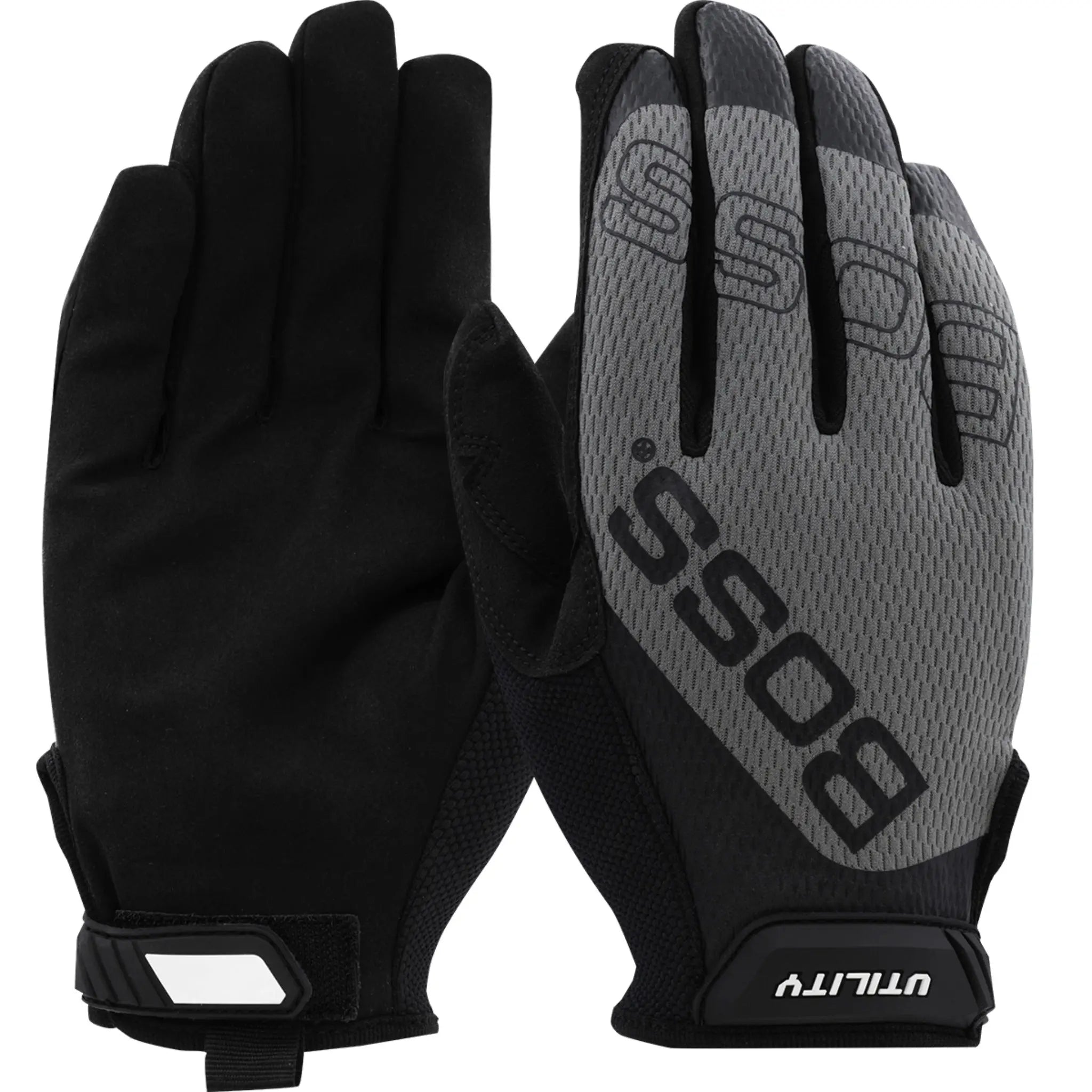 PIP Boss Utility 120-MU1220T Gloves – Gray Microfiber Palm PPE