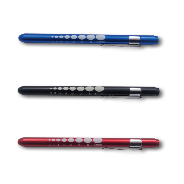 EMI 215 Ultra-Light Pupil Gauge Penlight, Black, 1 Each, 1 Each