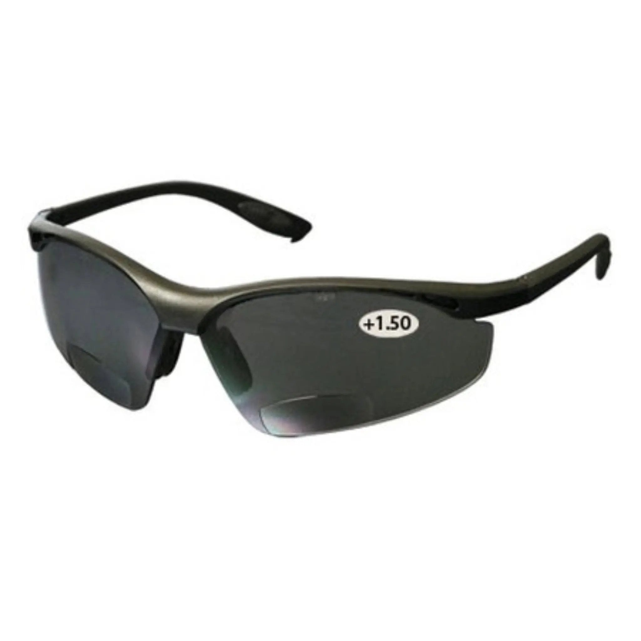 PIP Mag Readers 250-25-0115 Safety Reading Glasses +1.50 - Gray Lens