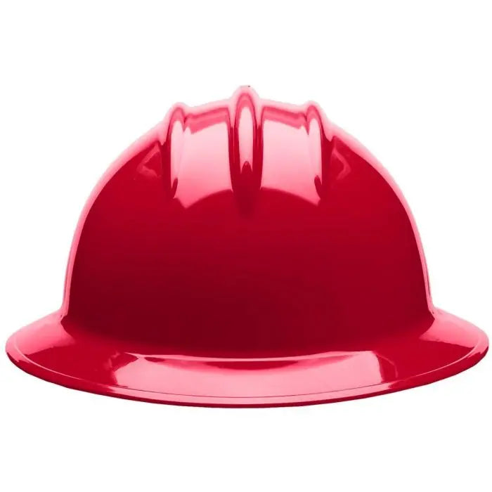 Bullard 35RDR 6pt Ratchet Classic XL Full Brim Red Hard Hat, 1 Each