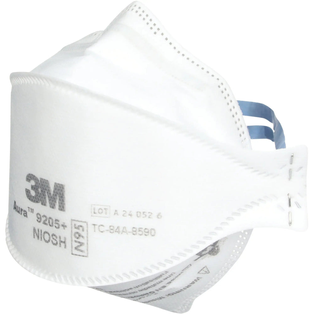 3M 9205+ N95 Aura Particulate Respirator Mask, White, Universal Fit