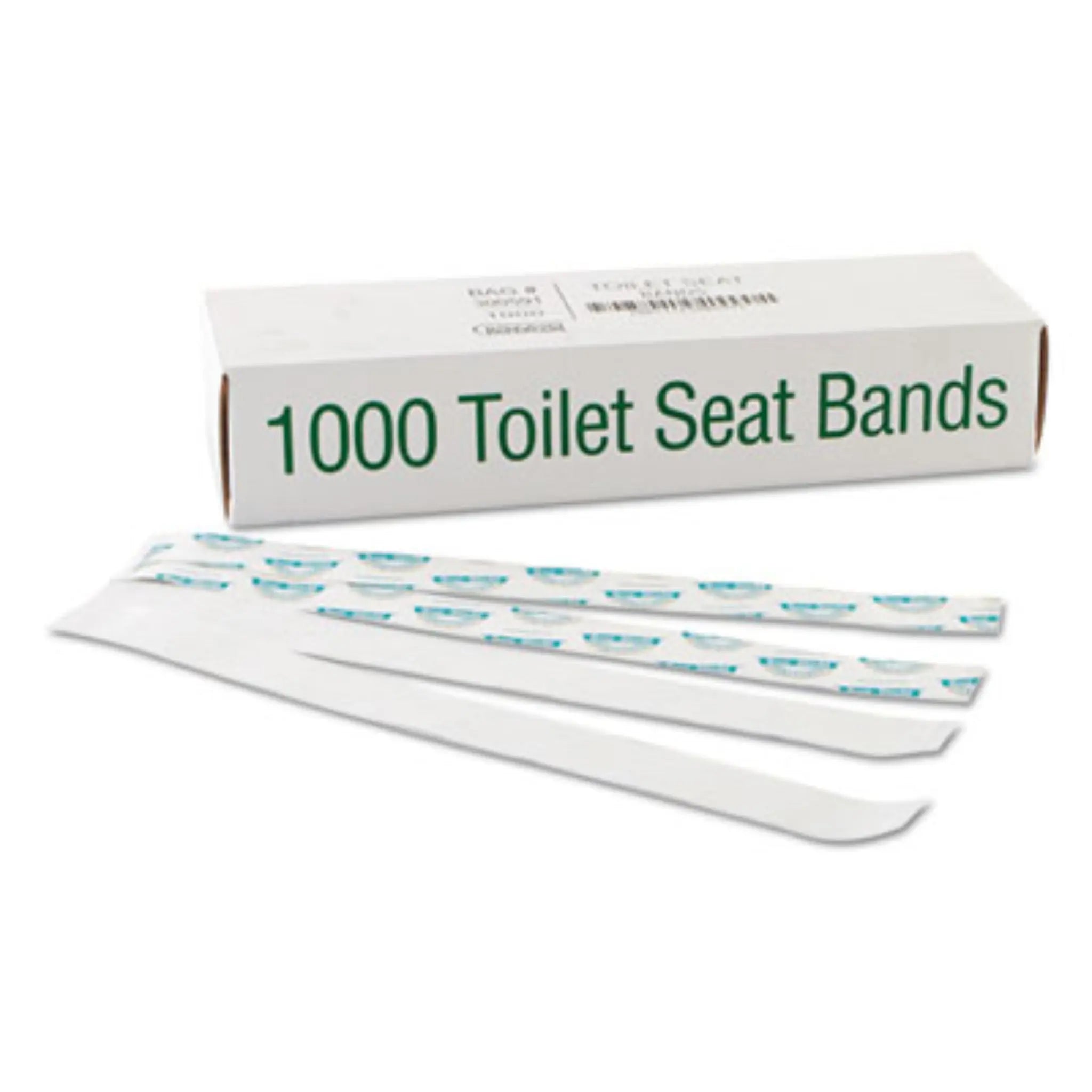 Bagcraft BGC300591 Sani/shield Toilet Band, Blue/White, 1000/Carton