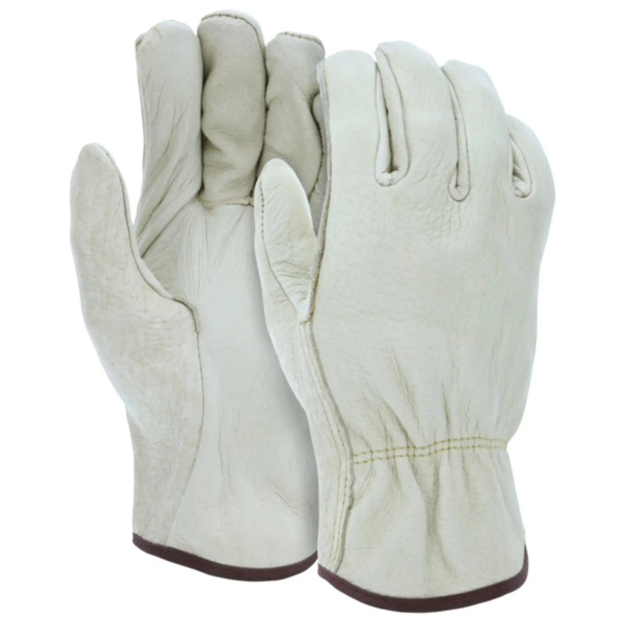 MCR Safety M3400 Pigskin Leather Drivers Work Gloves | Straight Thumb