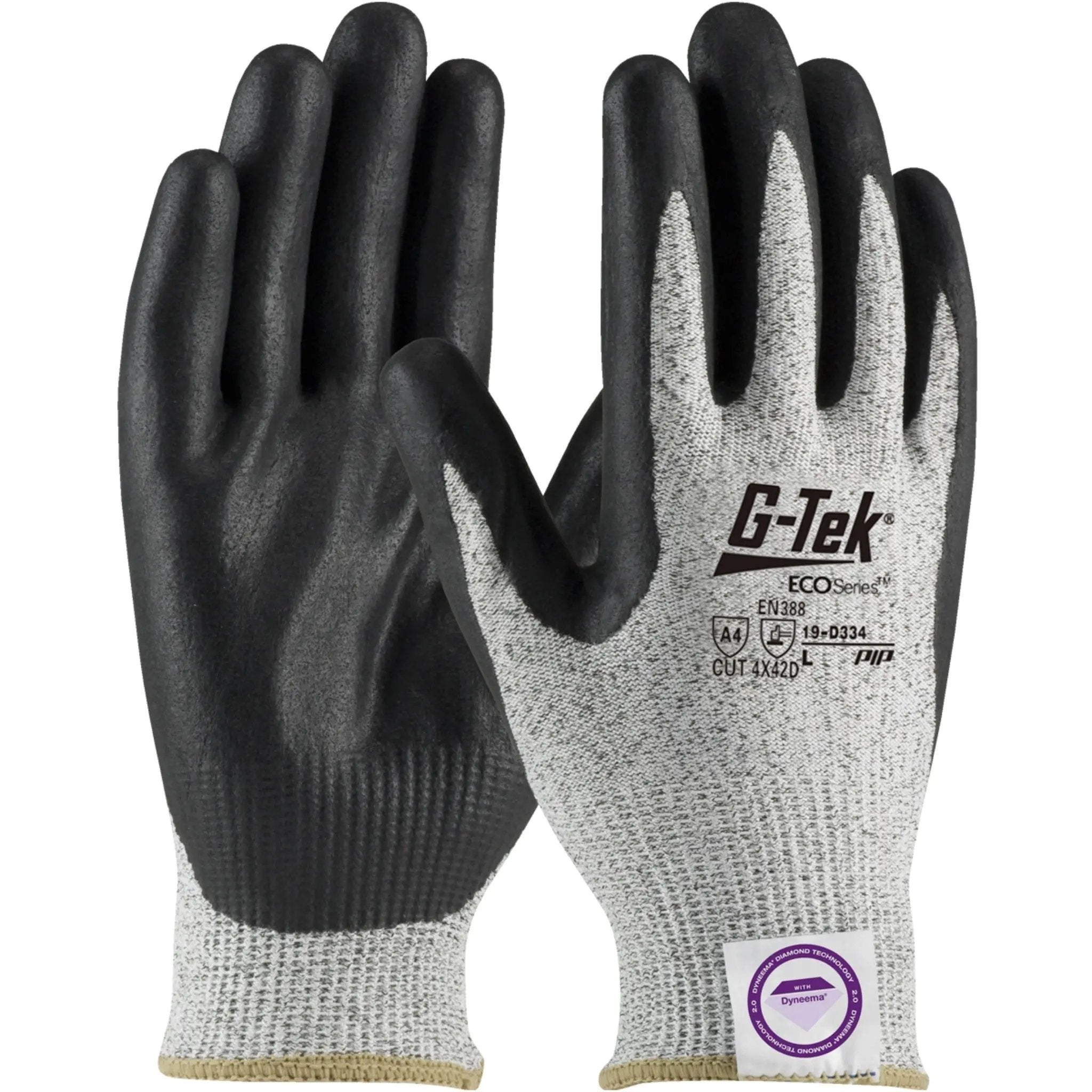 PIP G-Tek 19-D334 3GX Dyneema Diamond Blended Safety Gloves - Gray