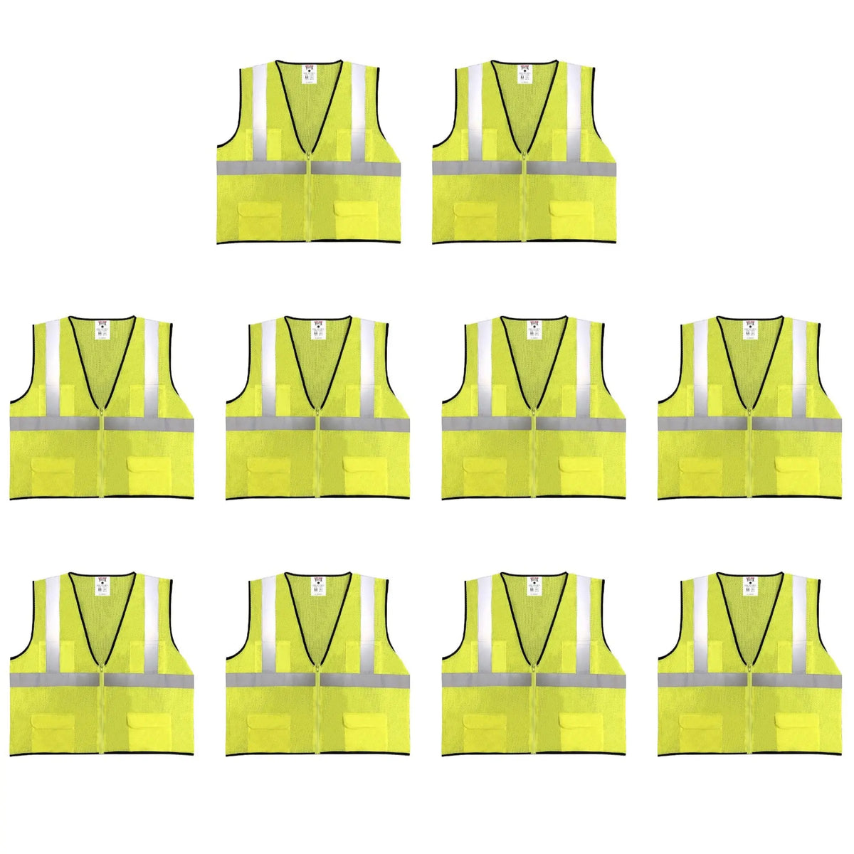Safety Vest | ANSI High Visibility Yellow & Orange Reflective Vests
